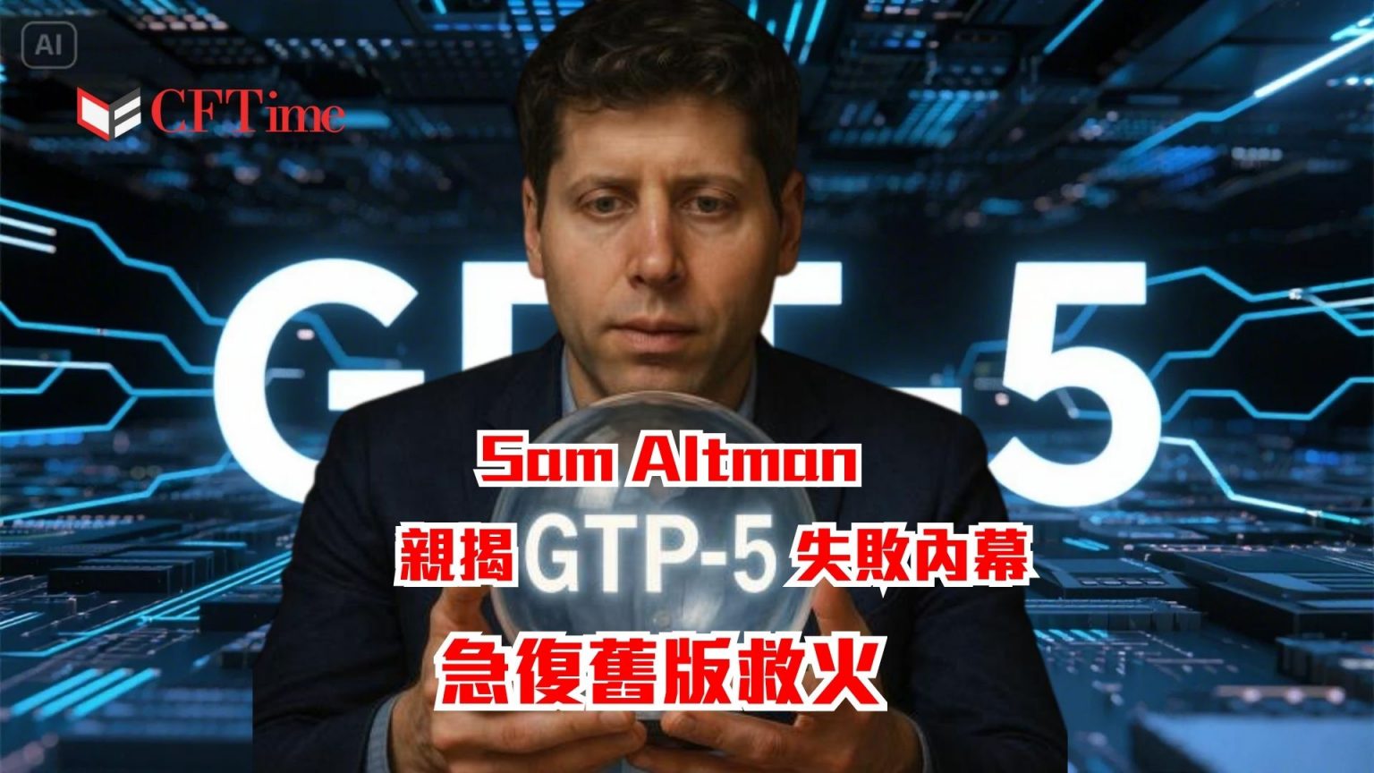 Sam Altman親揭GPT-5失敗內幕 用戶怒轟「冷冰冰」急復舊版救火 - cftime.io